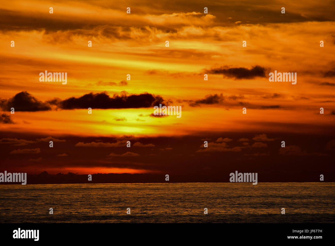 Beautiful Colored Sunset Stock Photo - Alamy