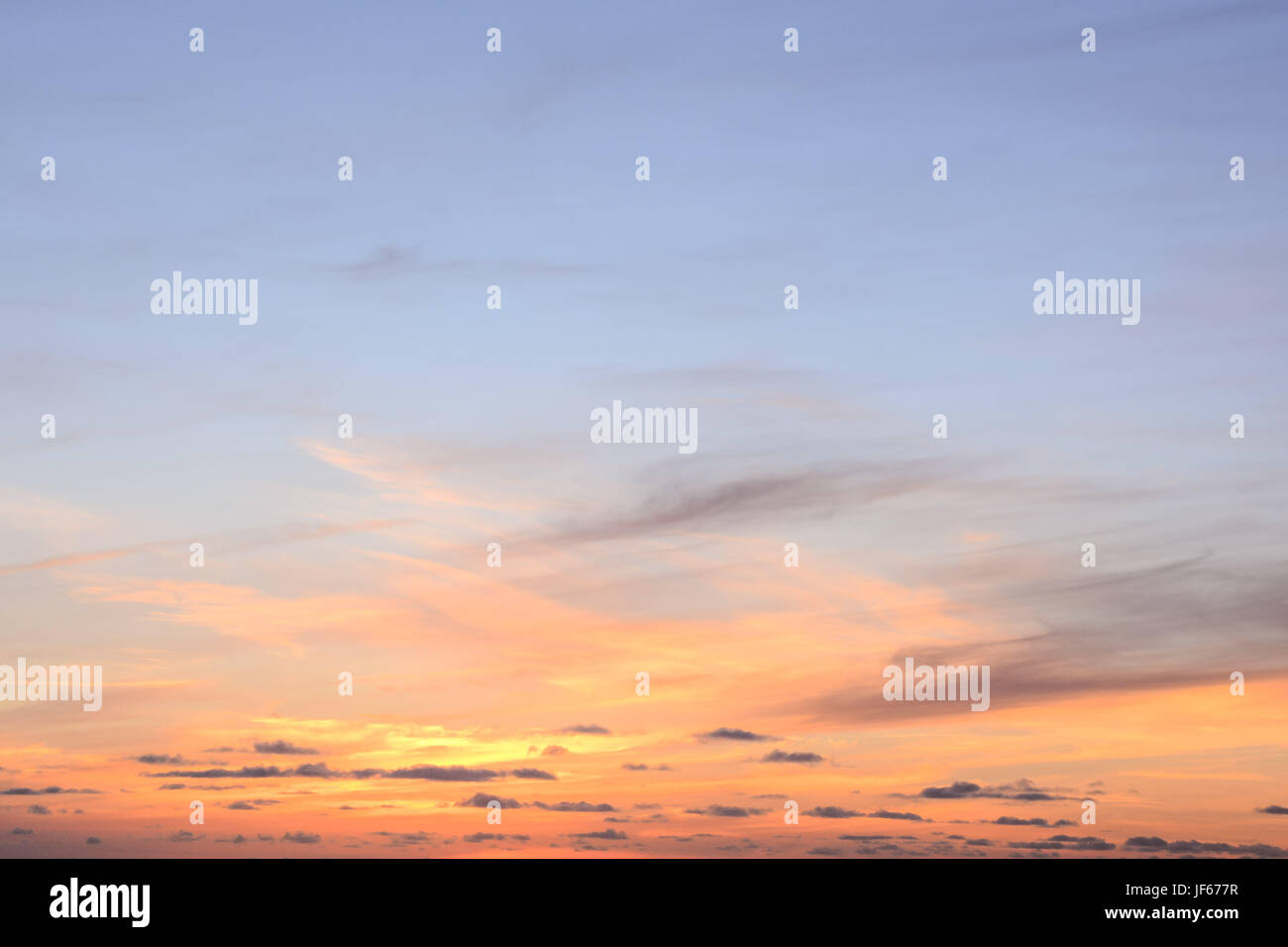 Beautiful Colored Sunset Stock Photo - Alamy