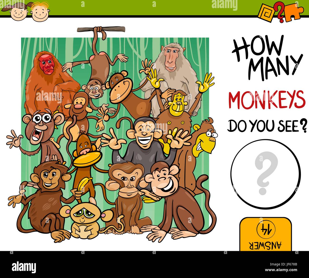 calculation, education, illustration, count, cartoon, numbering, puzzle ...