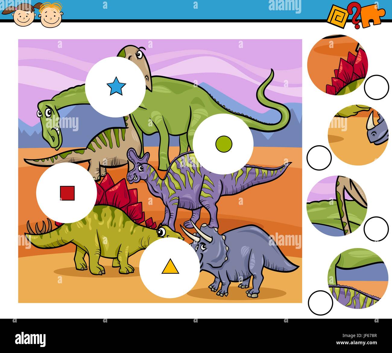 education, illustration, puzzle, find, piece, section, segment, part ...