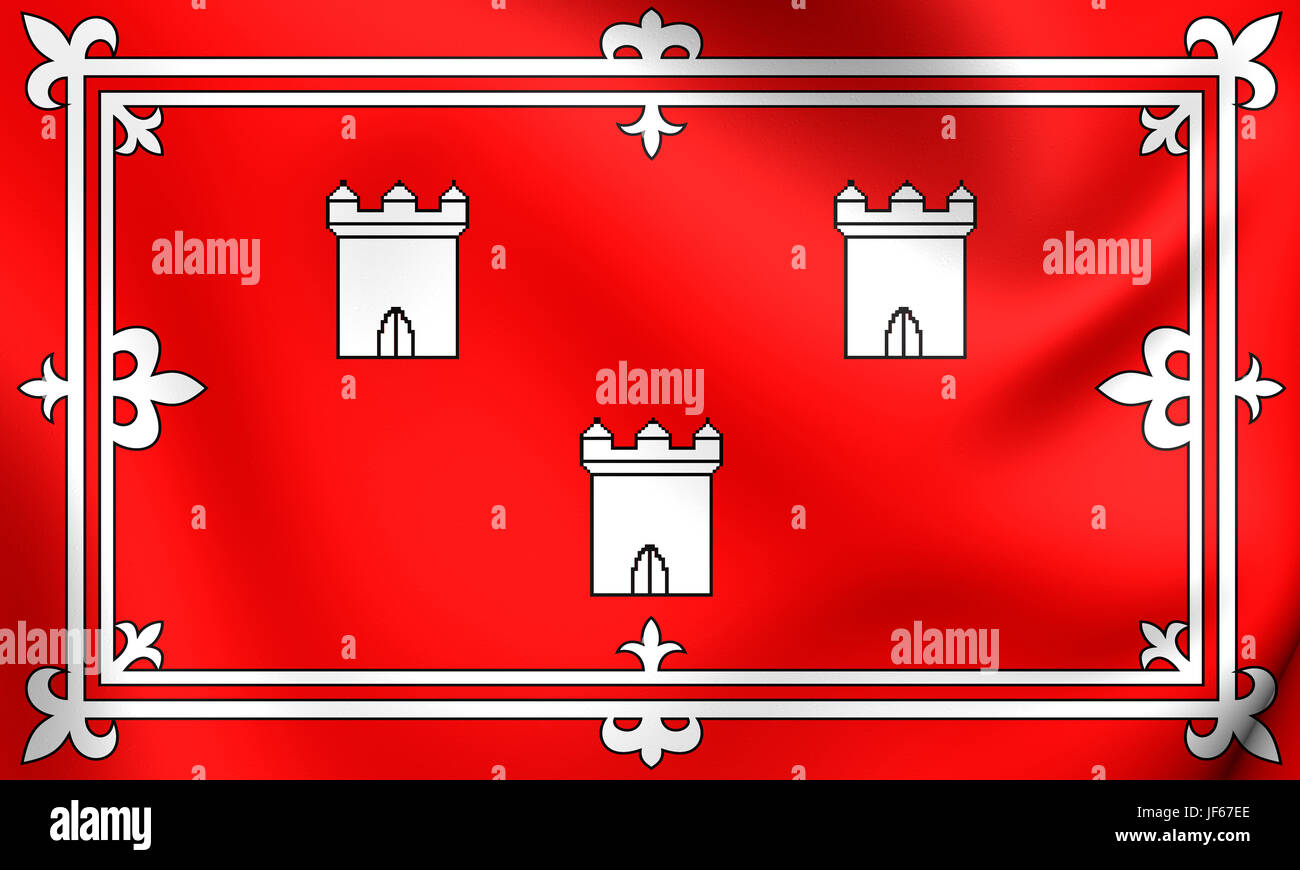 3D Flag of the Aberdeen, Scotland Stock Photo - Alamy