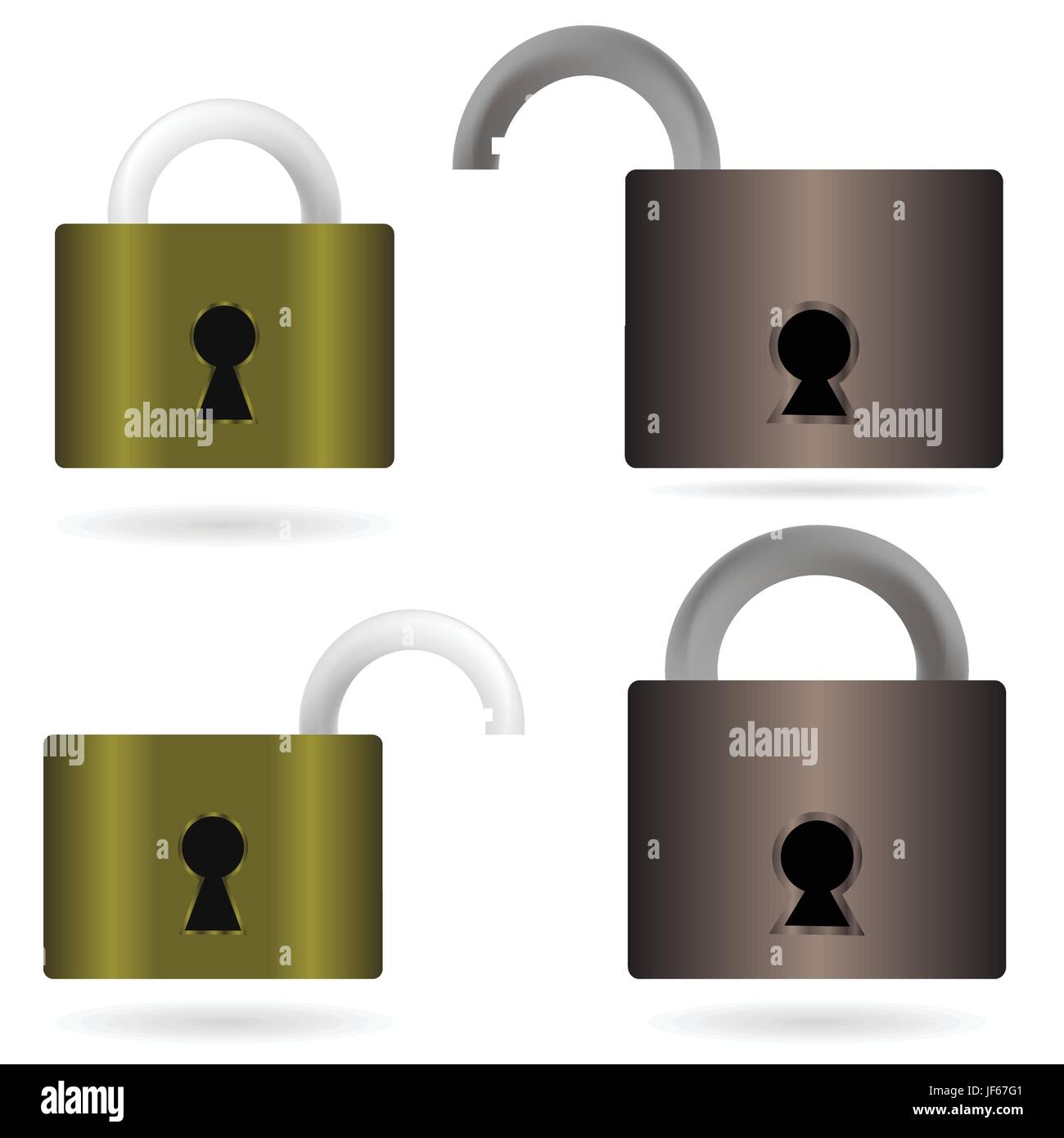 Lock mechanism detail Stock Vector Images - Alamy