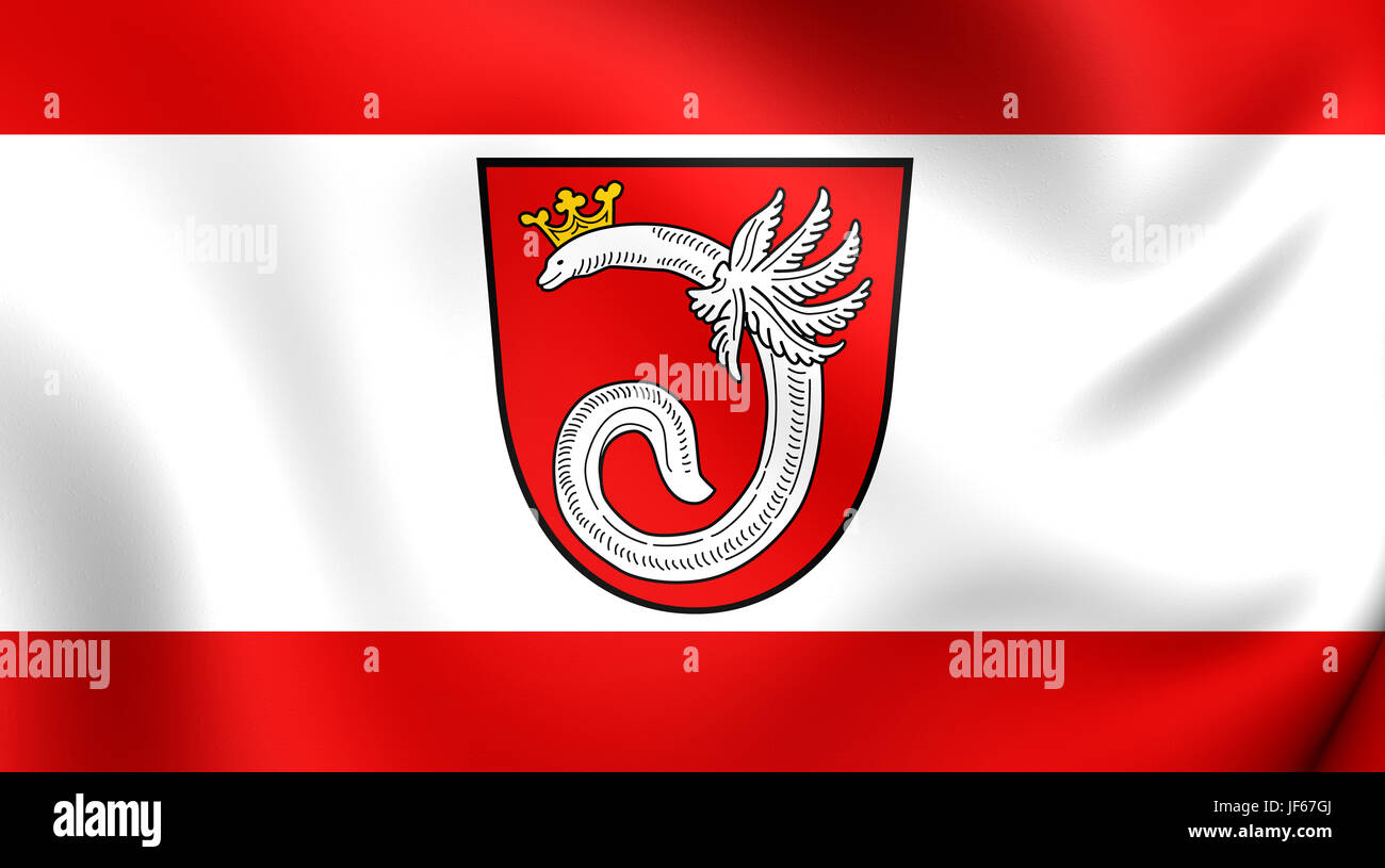 3D Flag of the Ahlen, Germany Stock Photo - Alamy