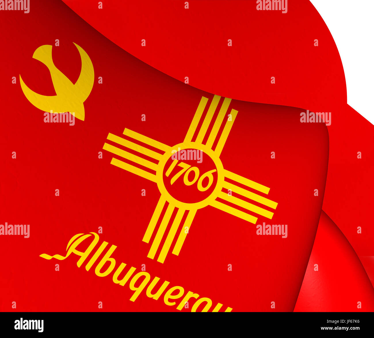 Flag of Albuquerque, USA Stock Photo - Alamy