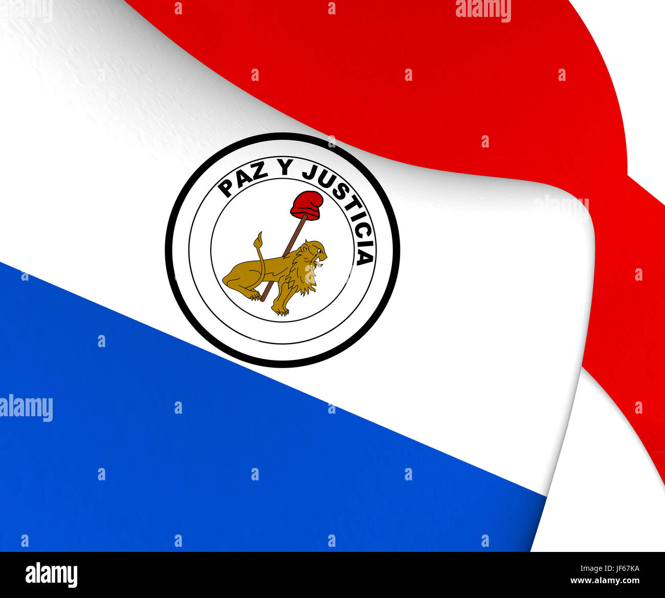 Flag of Paraguay (Reverse Stock Photo - Alamy