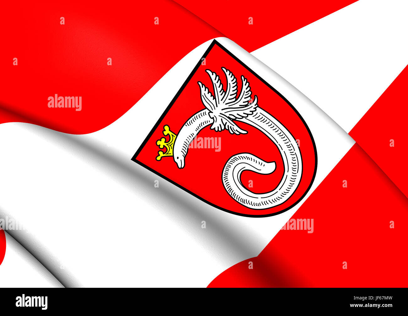 3d flag of the ahlen hi-res stock photography and images - Alamy