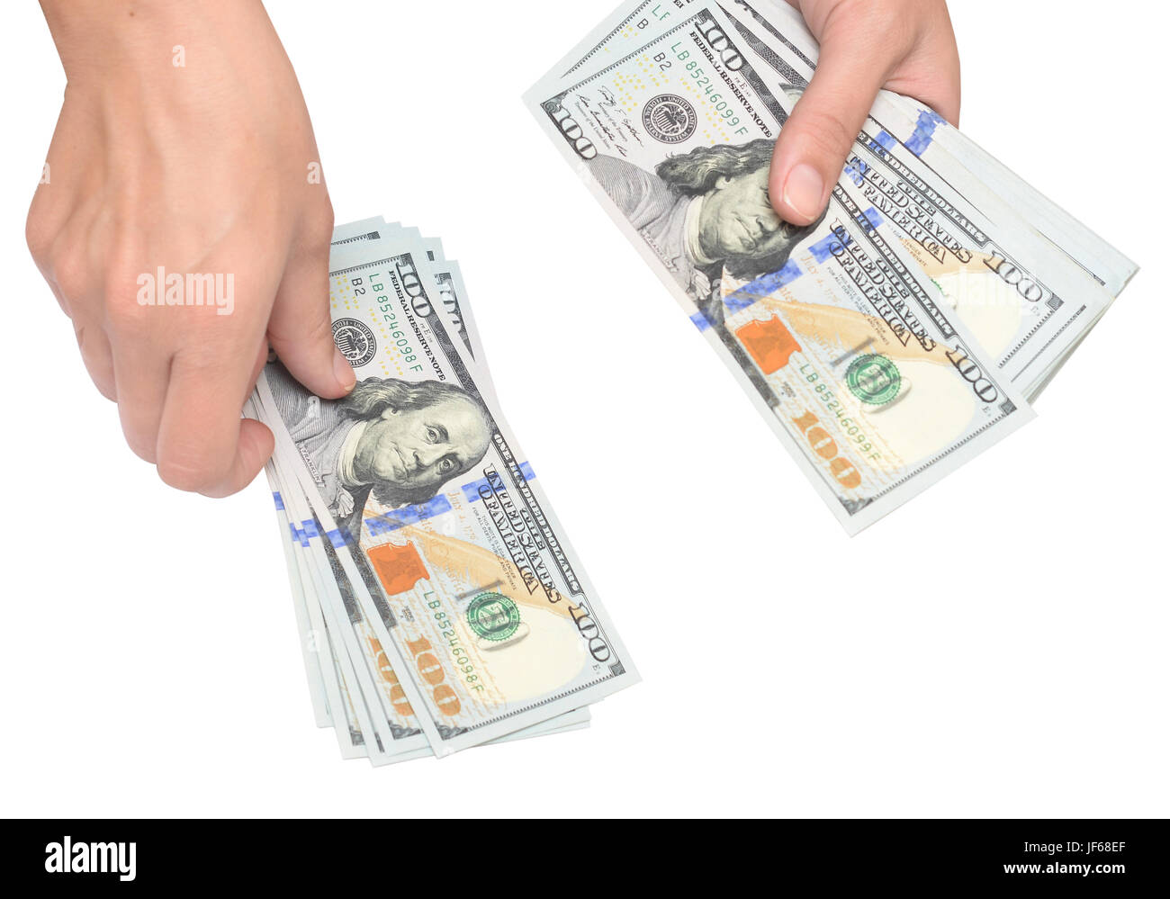 Hand gesture counting money hi-res stock photography and images - Alamy