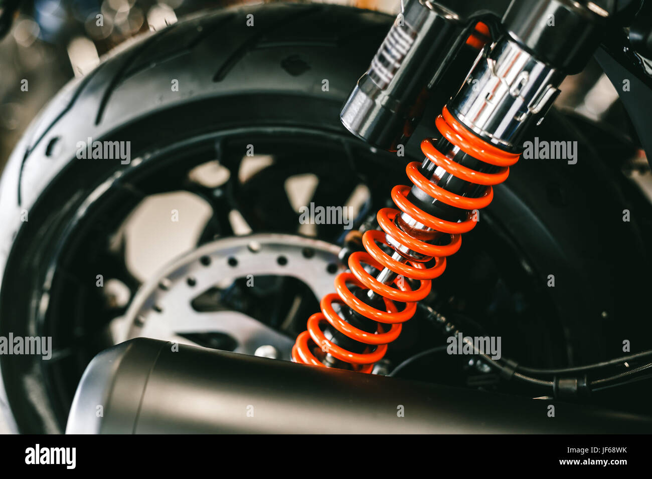 Motorbike shock absorbers hi-res stock photography and images - Alamy