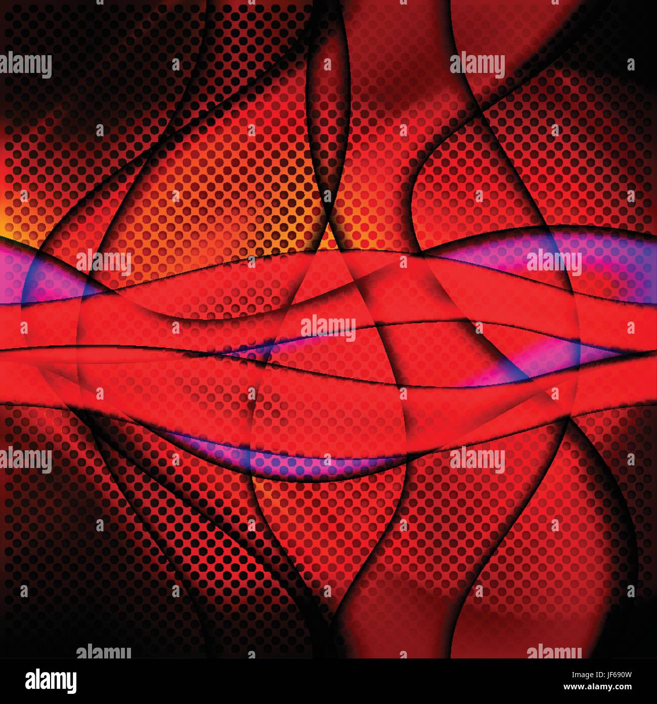 waves, square, dynamic, abstract, mesh, curves, gradient, red, waves ...