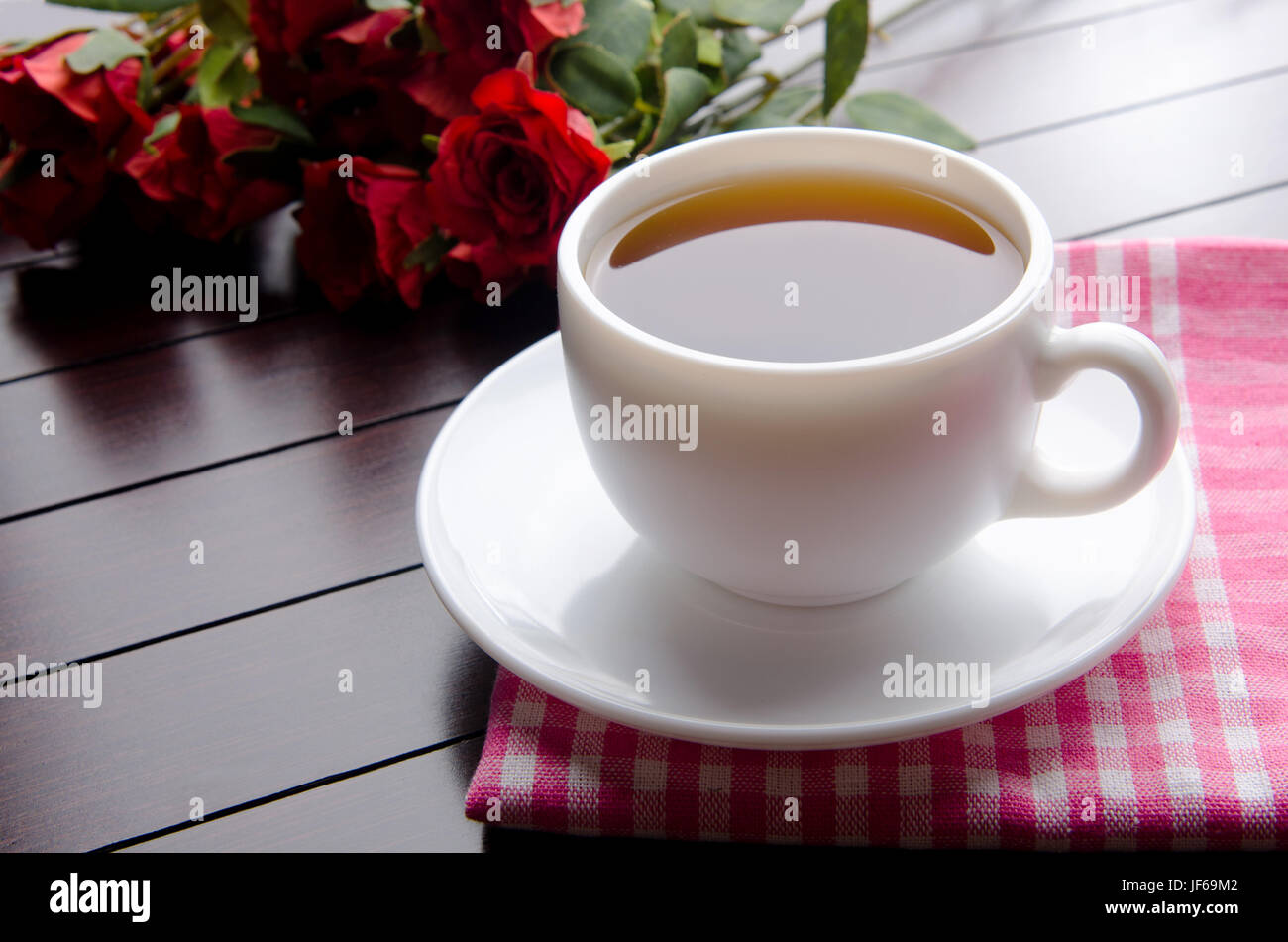 Cup of tea in catering concept Stock Photo - Alamy