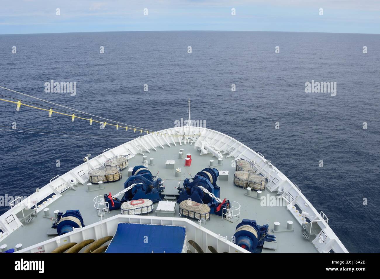 Cruise ship heading to open sea Stock Photo - Alamy