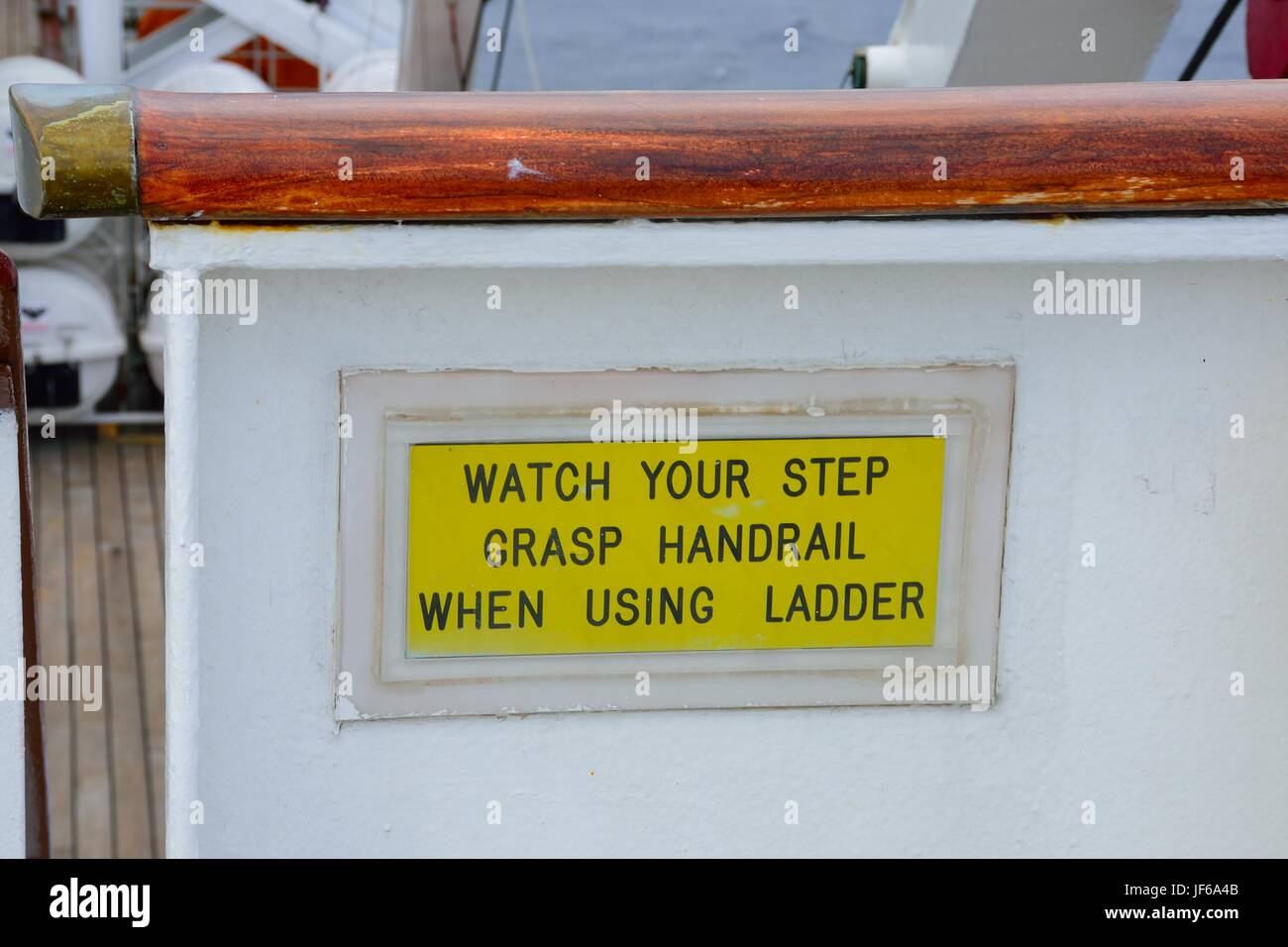 Ship safety sign hi-res stock photography and images - Alamy