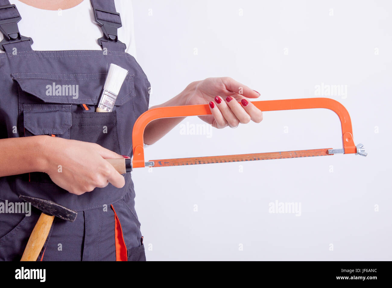 Beautiful construction worker holding hi-res stock photography and ...