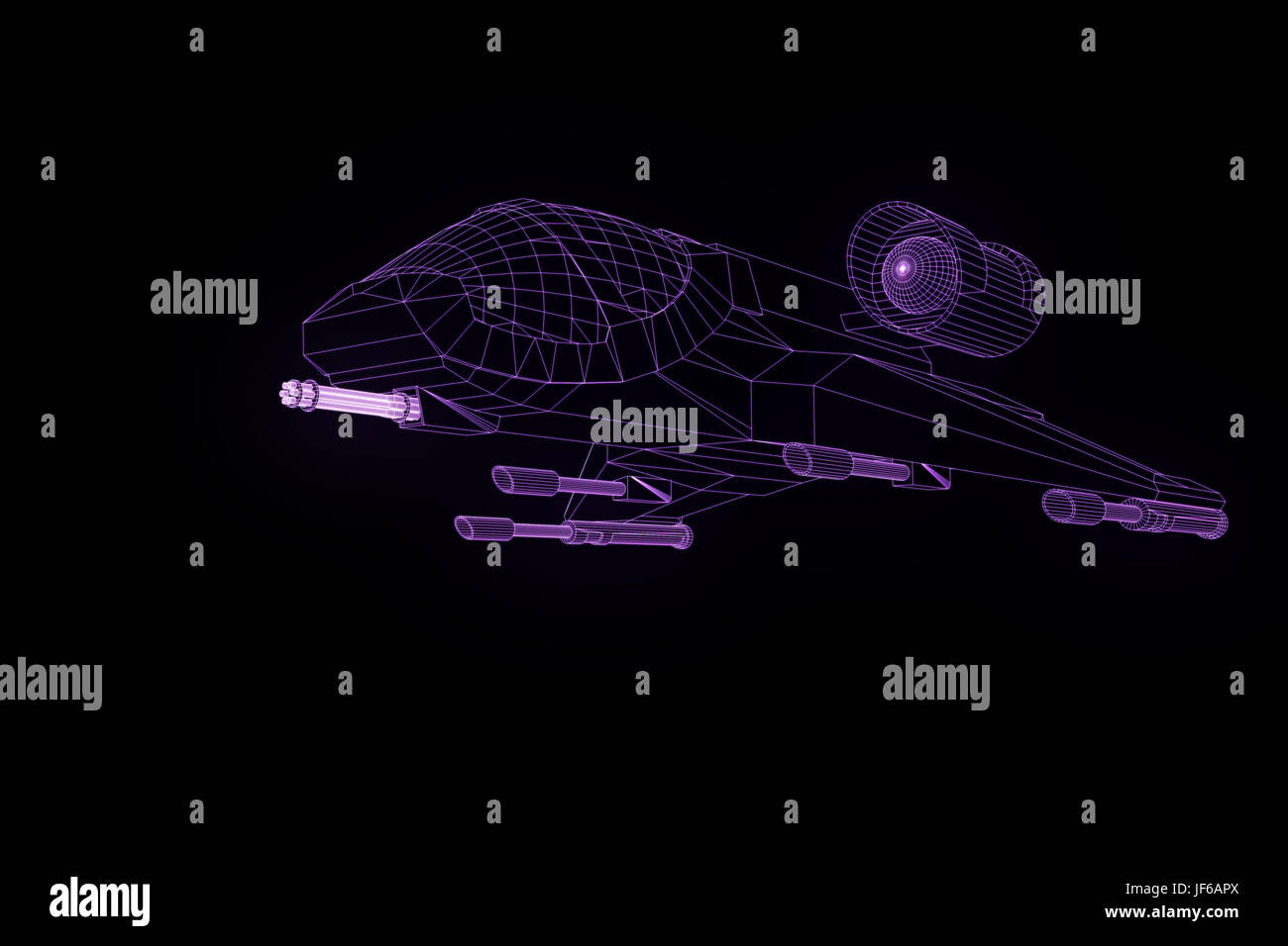 Futuristic astronaut wireframe hologram in hi-res stock photography and ...