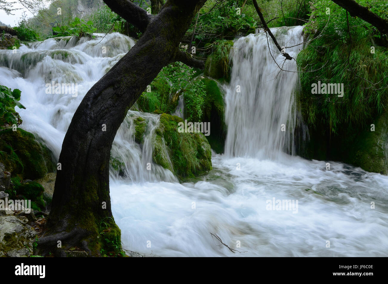 waterfall, Plitvice Lakes National Park Stock Photo - Alamy