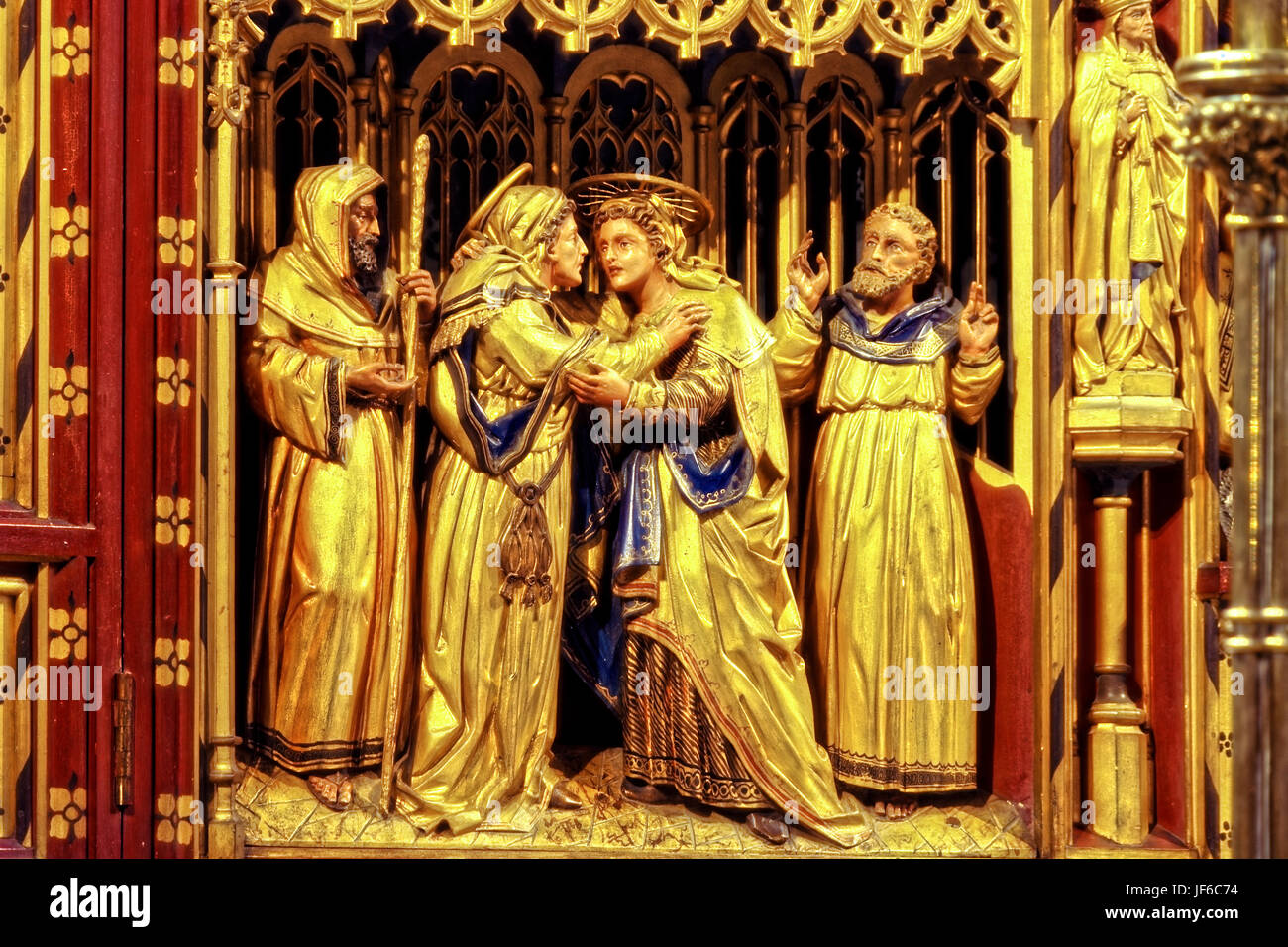 Lichfield Cathedral, dedicated to St Chad and Saint Mary, is in ...