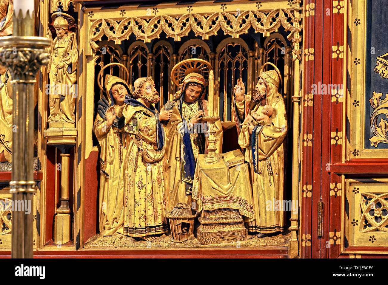 Lichfield Cathedral, dedicated to St Chad and Saint Mary, is in ...