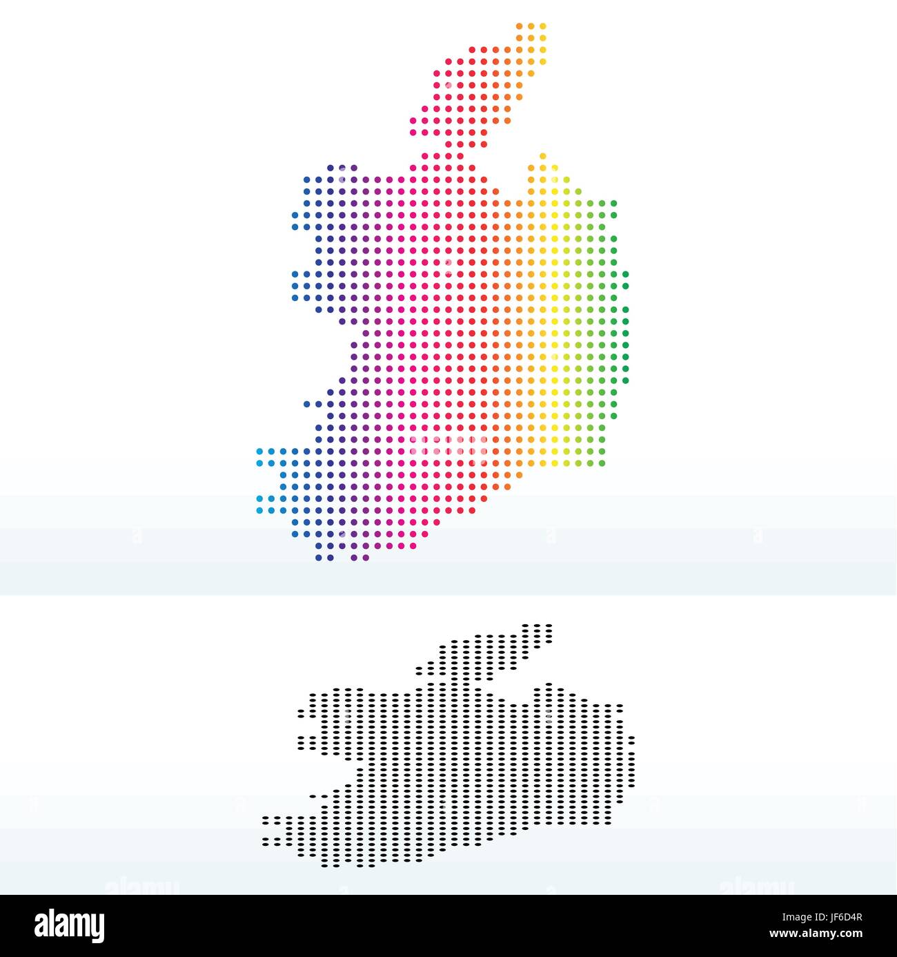 Ireland political map capital dublin hi-res stock photography and ...