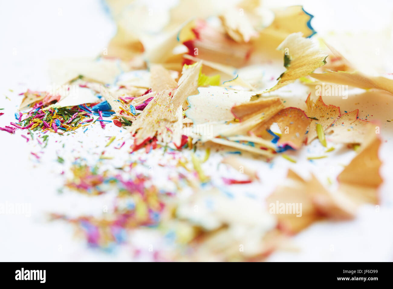 Colored pencils and trash Stock Photo - Alamy