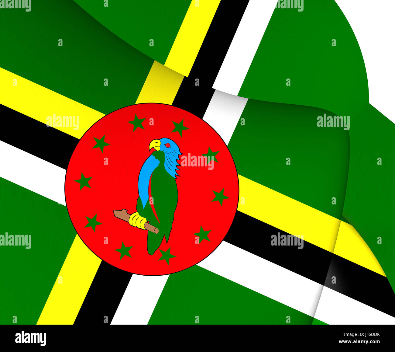 Flag of Dominica Stock Photo - Alamy