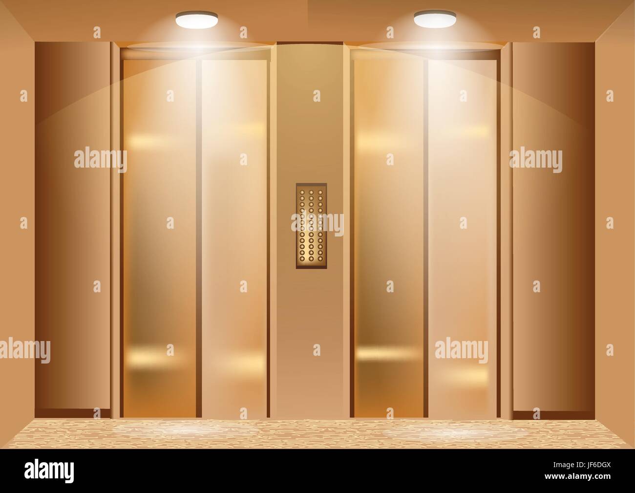 Elevator lift door doors Stock Vector Images - Alamy