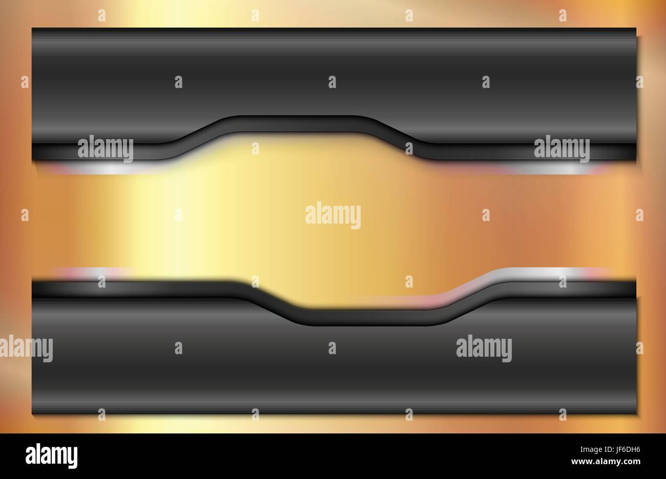 metal, banner, glossy, gradient, metallic, gold, shadows, metal, banner ...