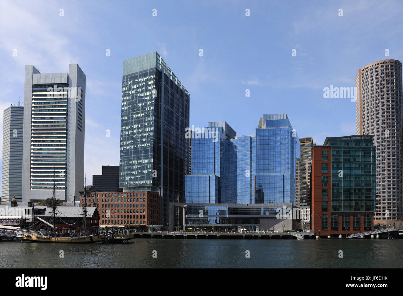 A View of the Boston, Massachusetts harbor skyline Stock Photo - Alamy