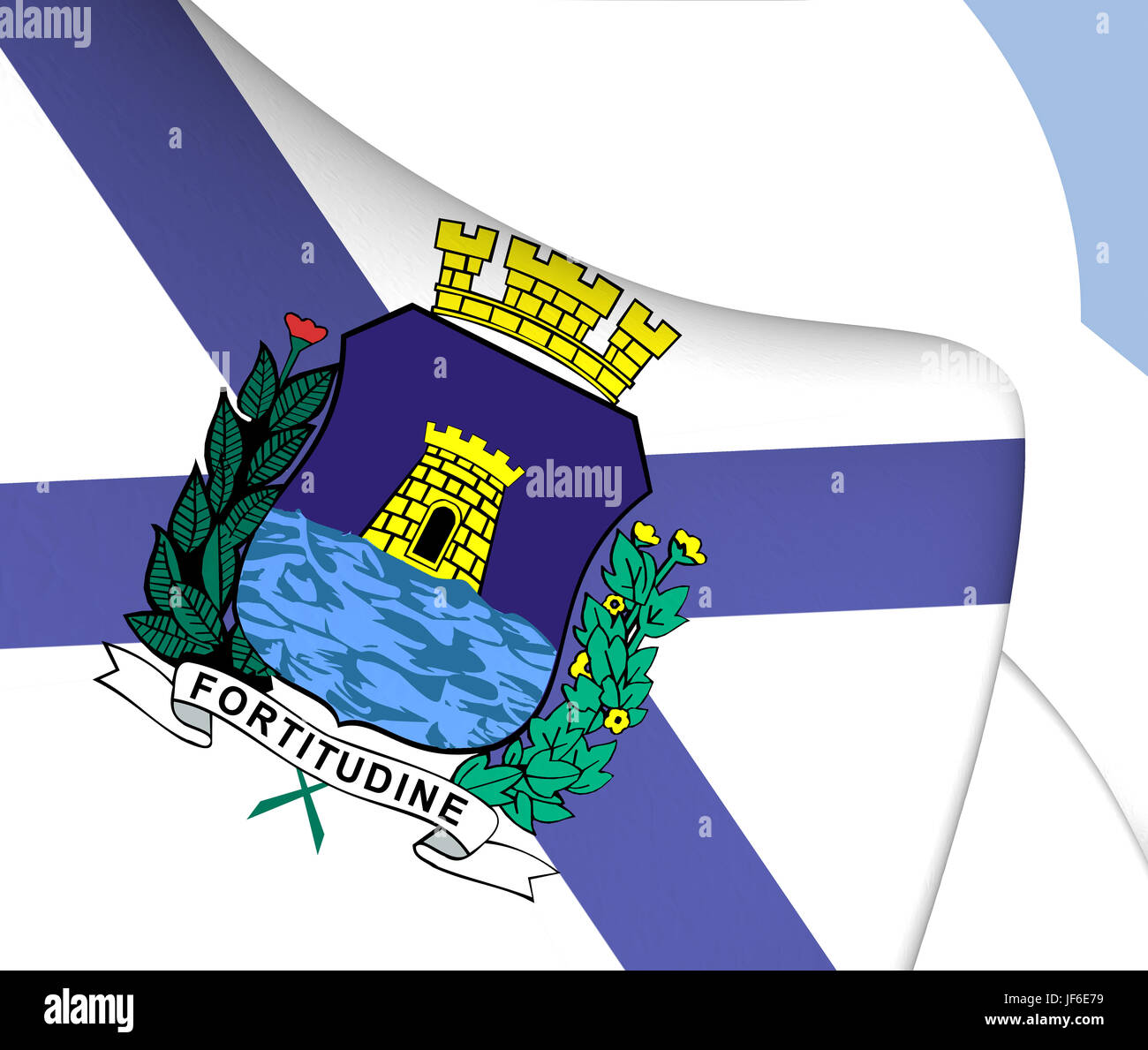 Flag of Fortaleza, Brazil Stock Photo - Alamy