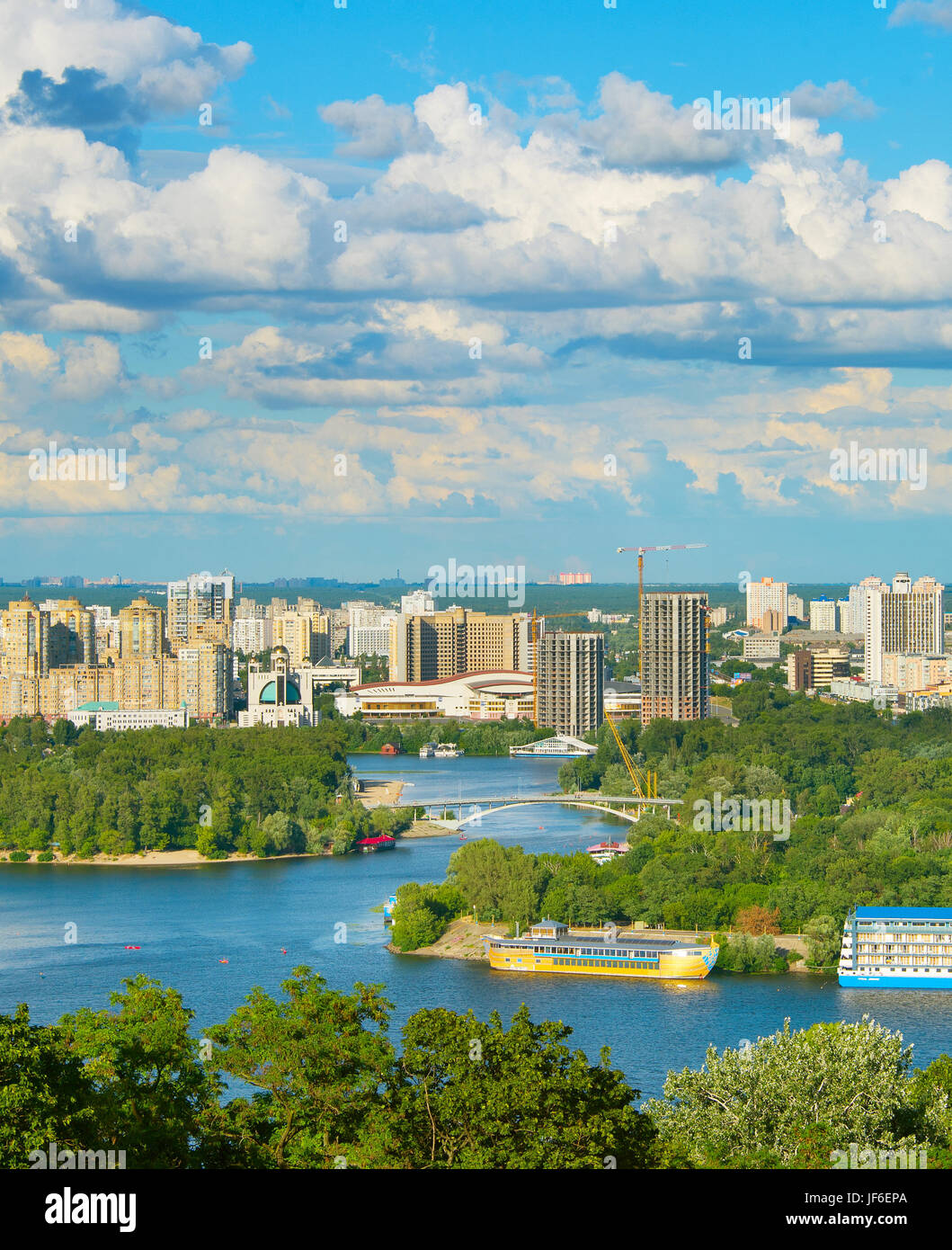 Kiev aerial view, Ukraine Stock Photo - Alamy