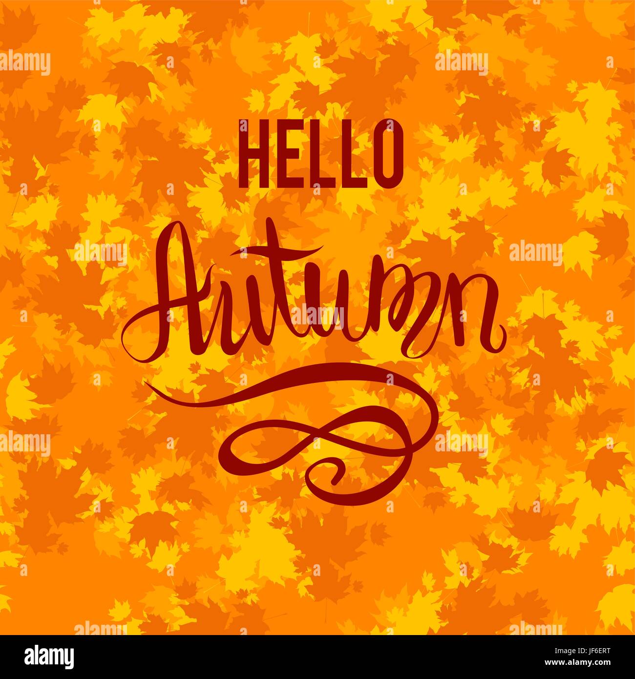 Hello autumn background Stock Vector Image & Art - Alamy