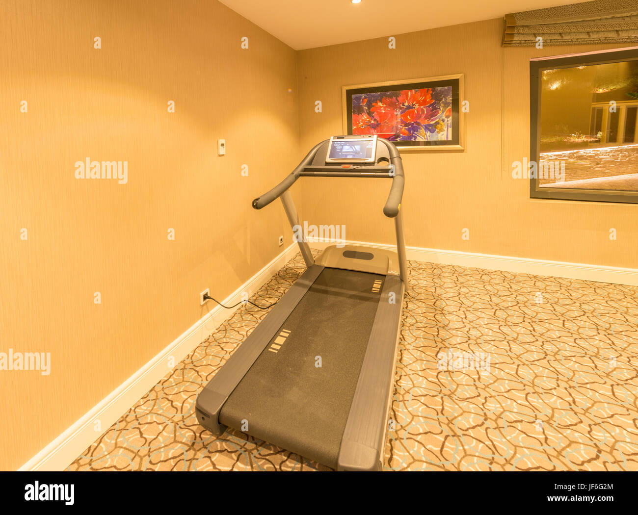 Running treadmill at the house Stock Photo - Alamy