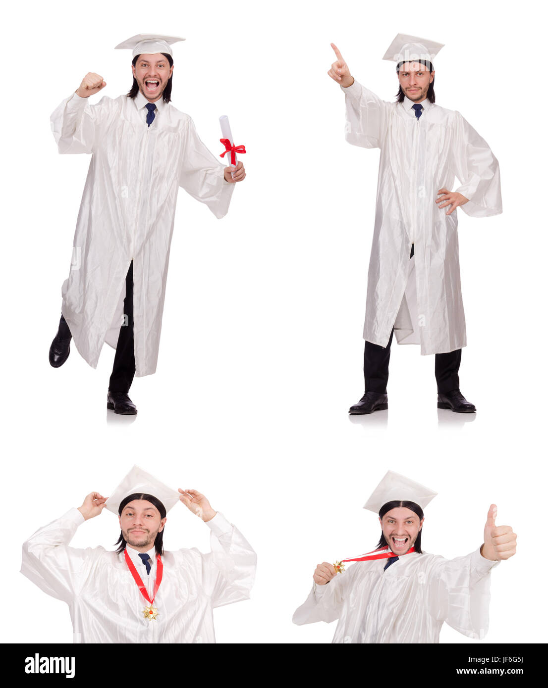 Young man ready for university graduation Stock Photo - Alamy
