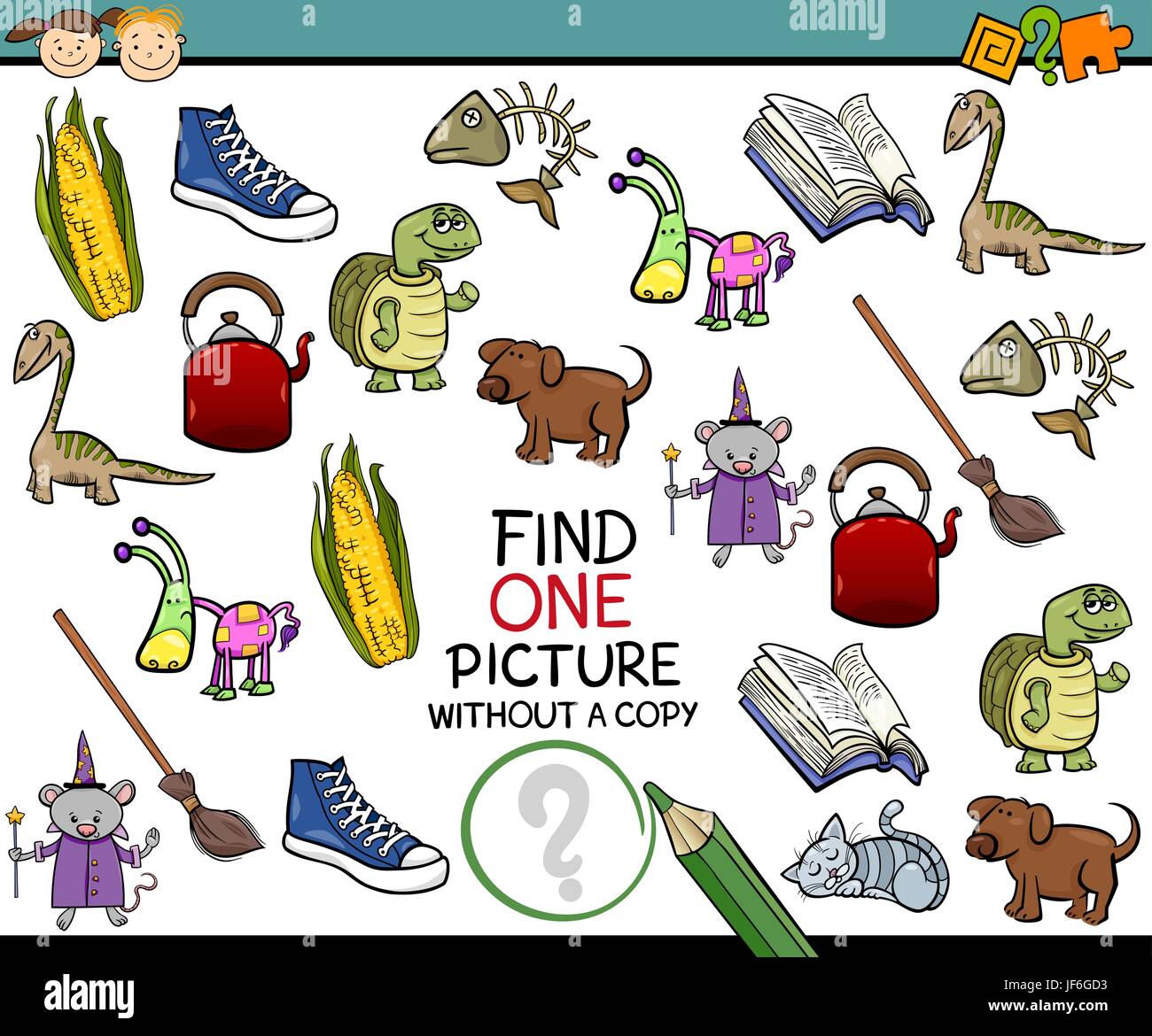 One of an identical pair Stock Vector Images - Alamy