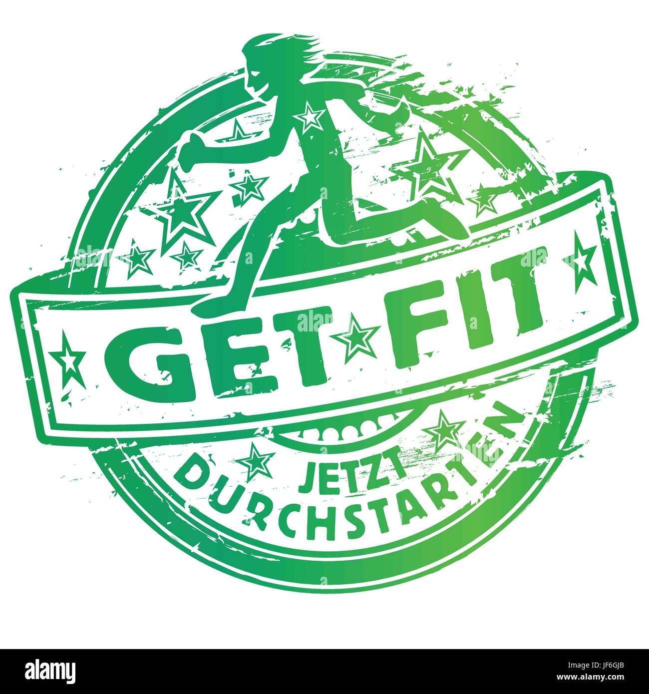 stamp get fit Stock Vector Image & Art - Alamy