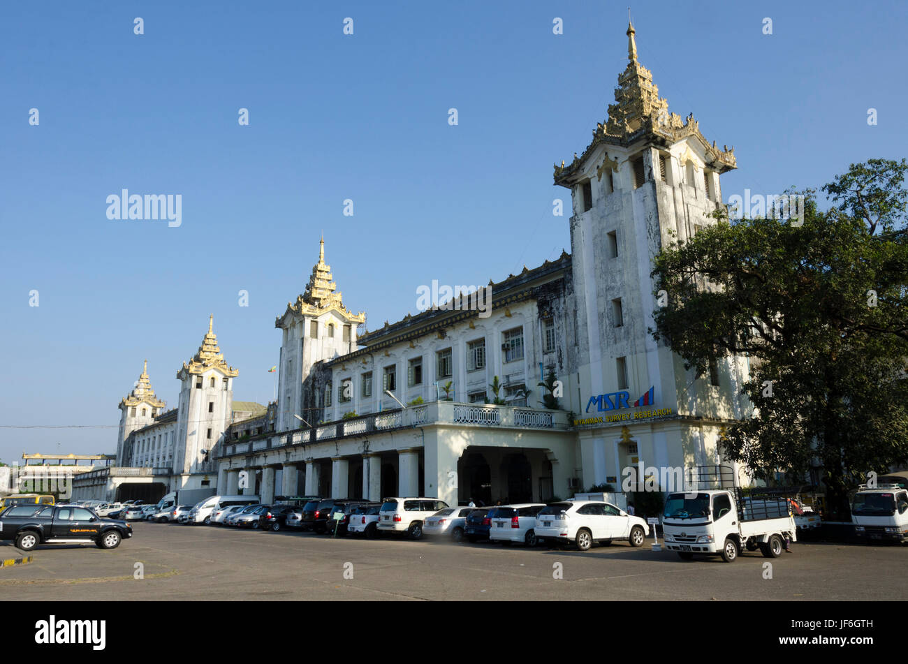 Railway Station, Yangon, Yangon Region, Myanmar (Burma Stock Photo - Alamy