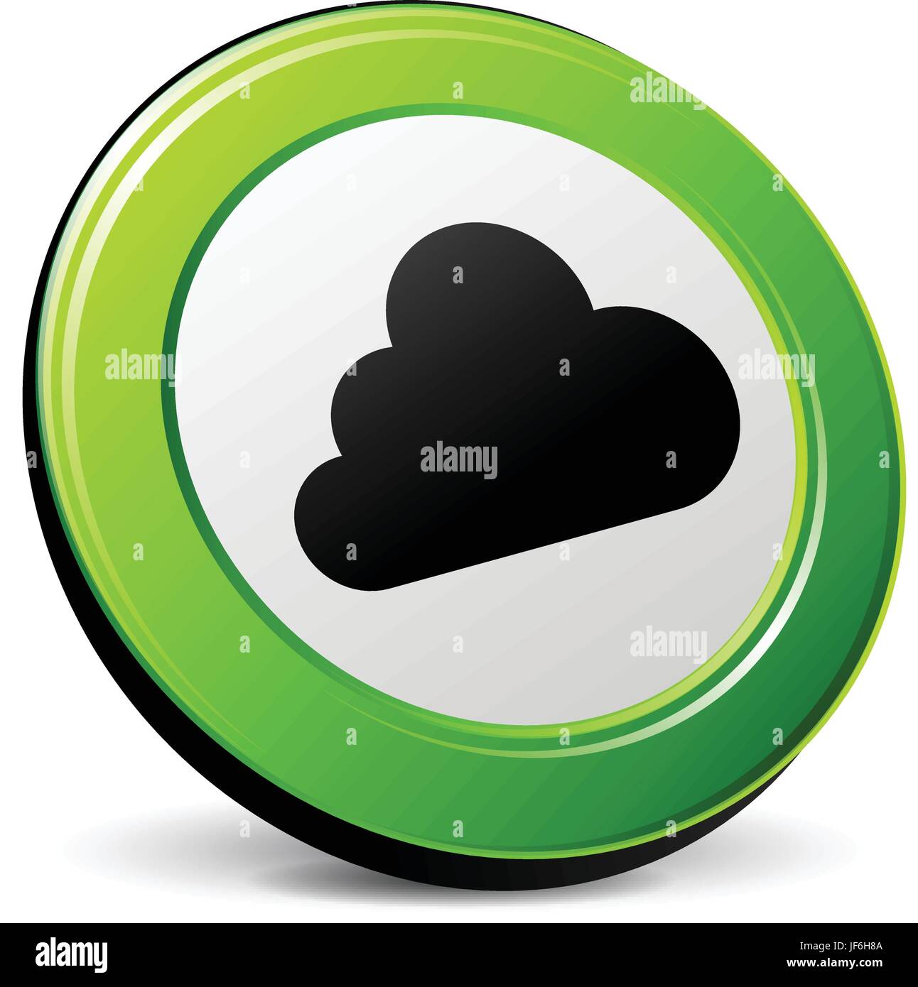 isolated, cloud, illustration, computing, button, technology, server, sign Stock Vector Image ...