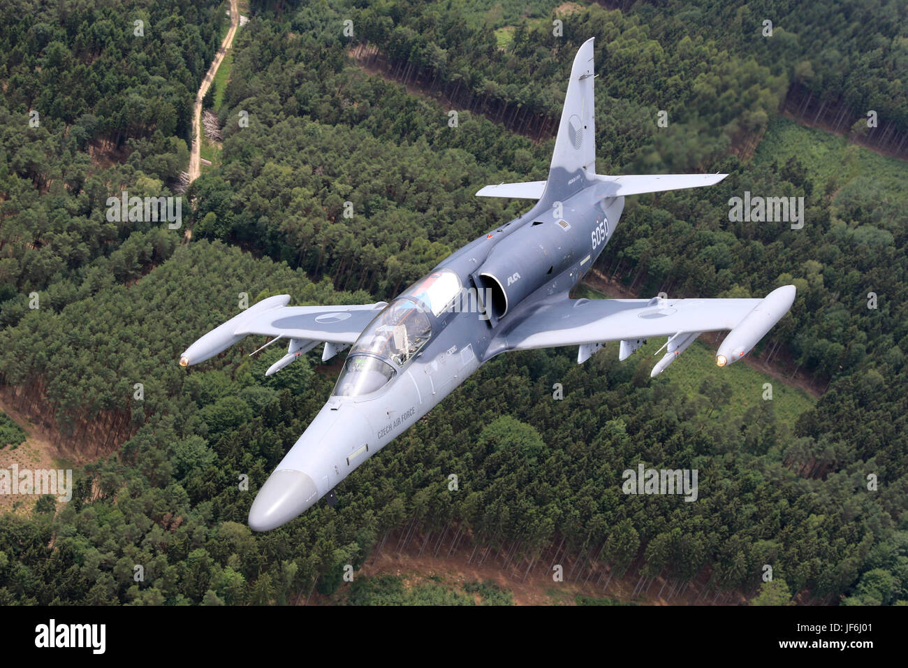 fighter planes L-159 Alca Stock Photo - Alamy