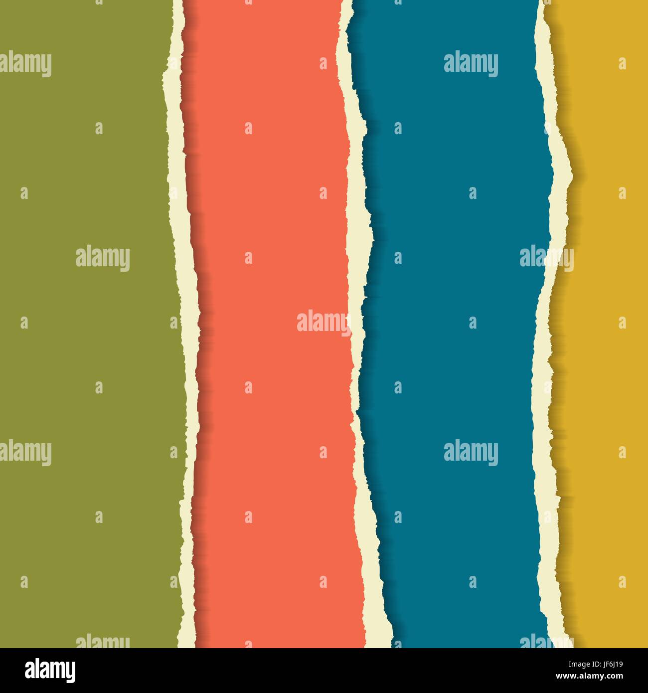 Torn paper set. Background for your business presentation Stock Vector ...