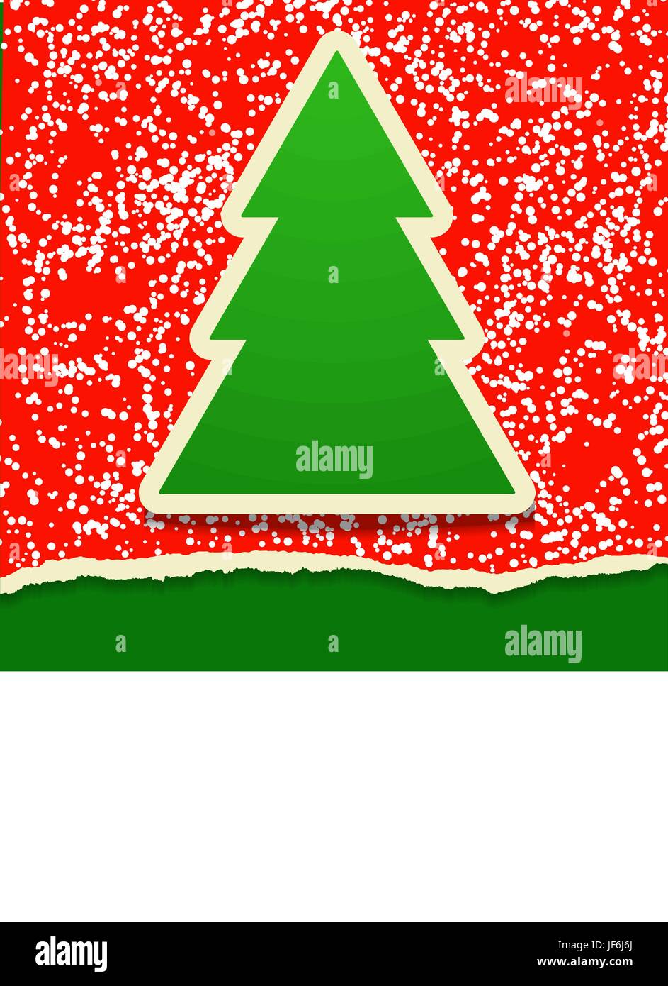 Christmas tree white paper Stock Vector Images - Alamy