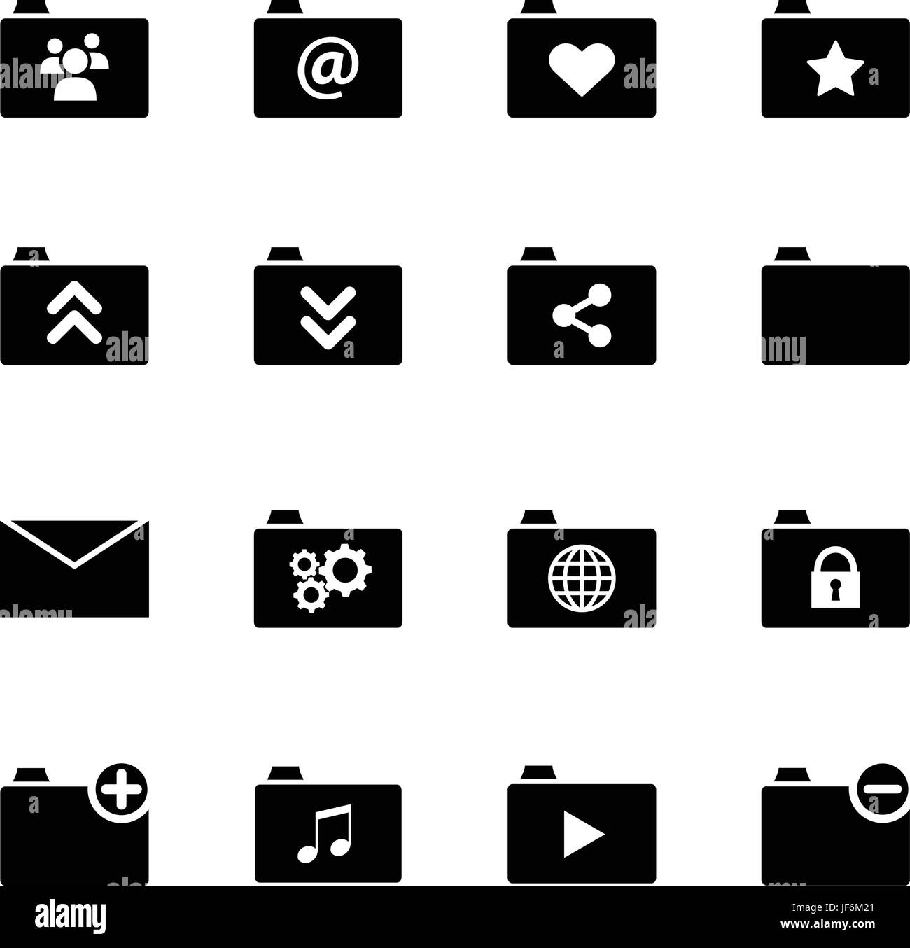 Files play icon Stock Vector Images - Alamy