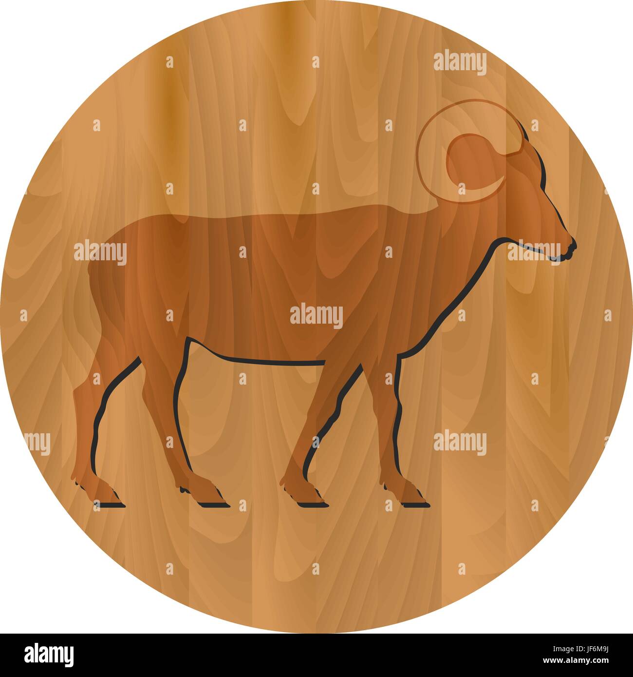 Goat cutout Stock Vector Images - Alamy