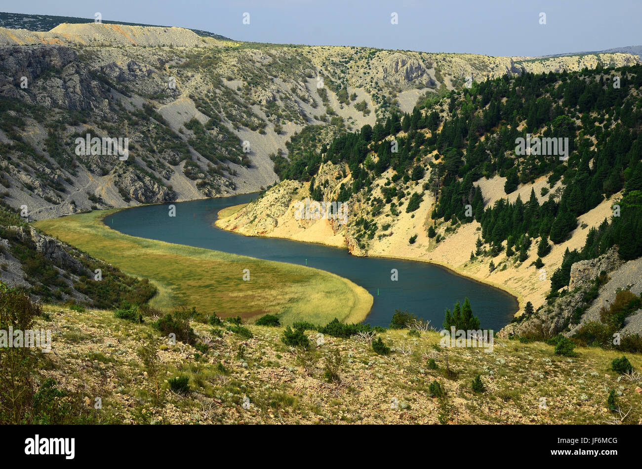 river, canyon, zrmanja, croatia, europe Stock Photo - Alamy