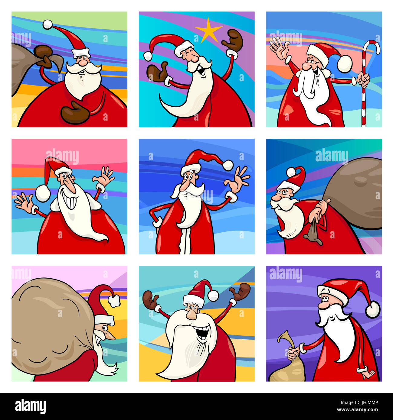 Happy holidays cards set Cut Out Stock Images & Pictures - Alamy