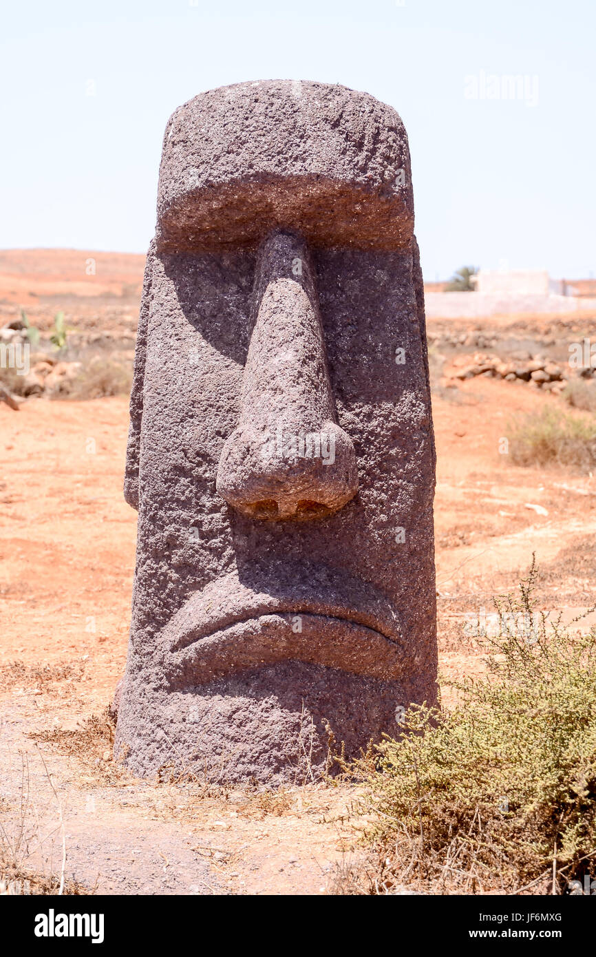 Classic Moai Mask Stock Photo - Alamy