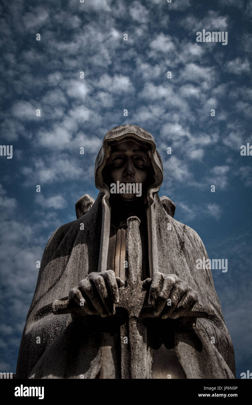 Old cemetery statue Stock Photo - Alamy