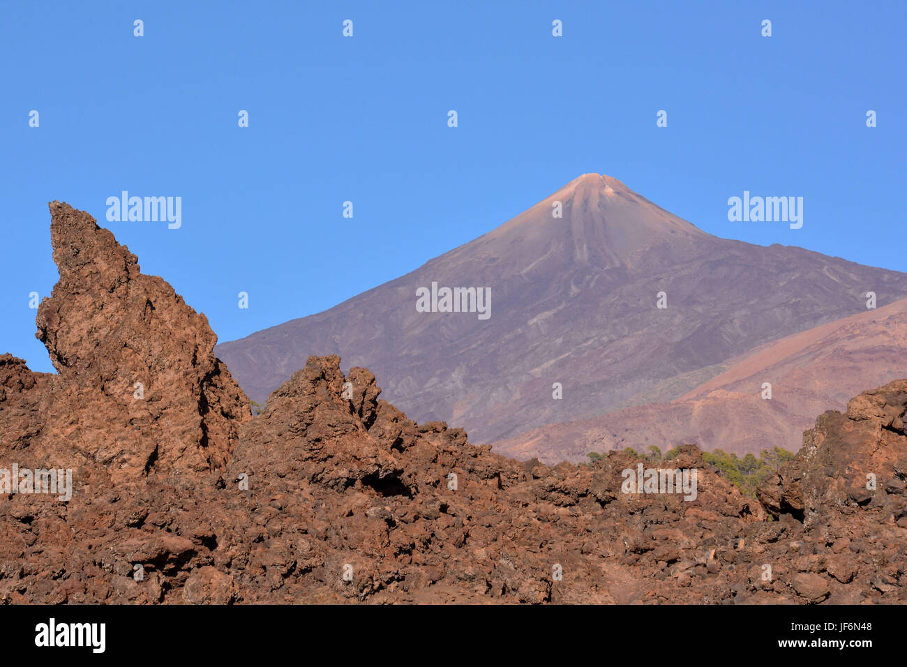 Volcan Basaltic Mountain Stock Photo - Alamy