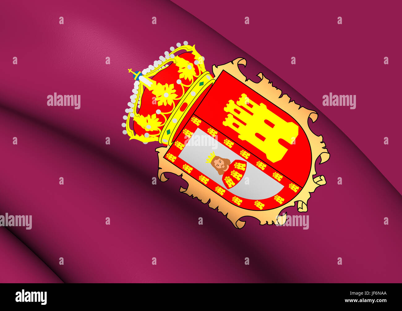 Flag of Burgos Province, Spain Stock Photo - Alamy