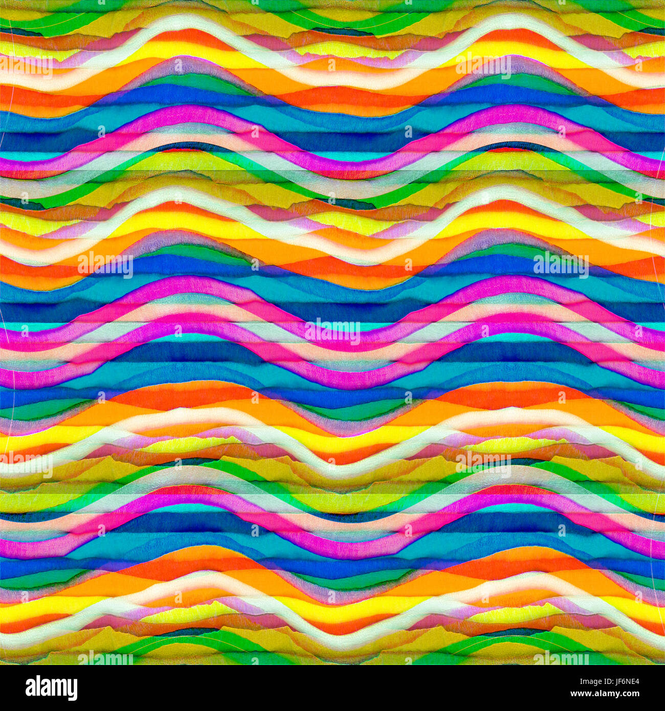 Colorful Wavy Stripes Seamless Pattern Stock Photo - Alamy