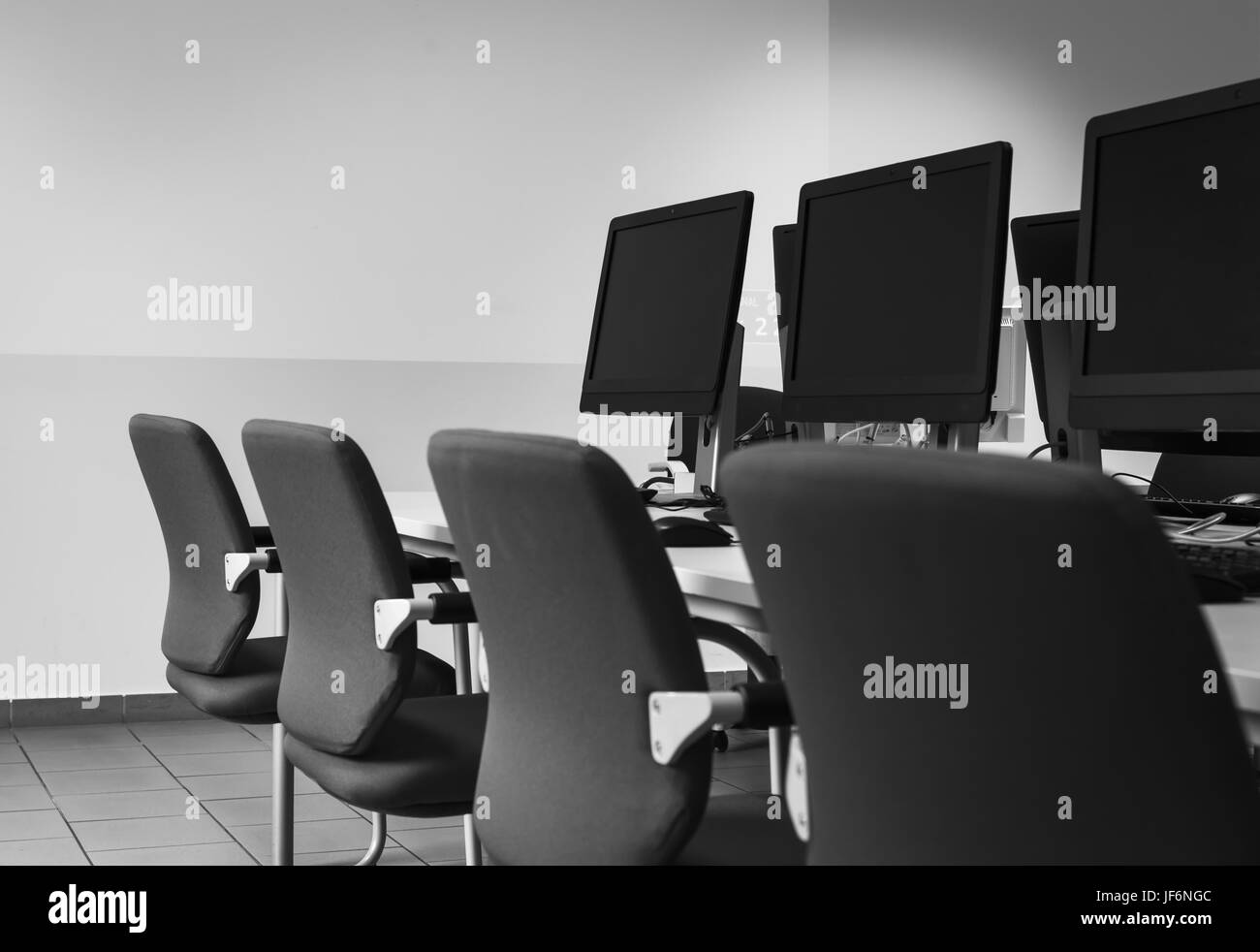 Room computer monitor Black and White Stock Photos & Images - Alamy