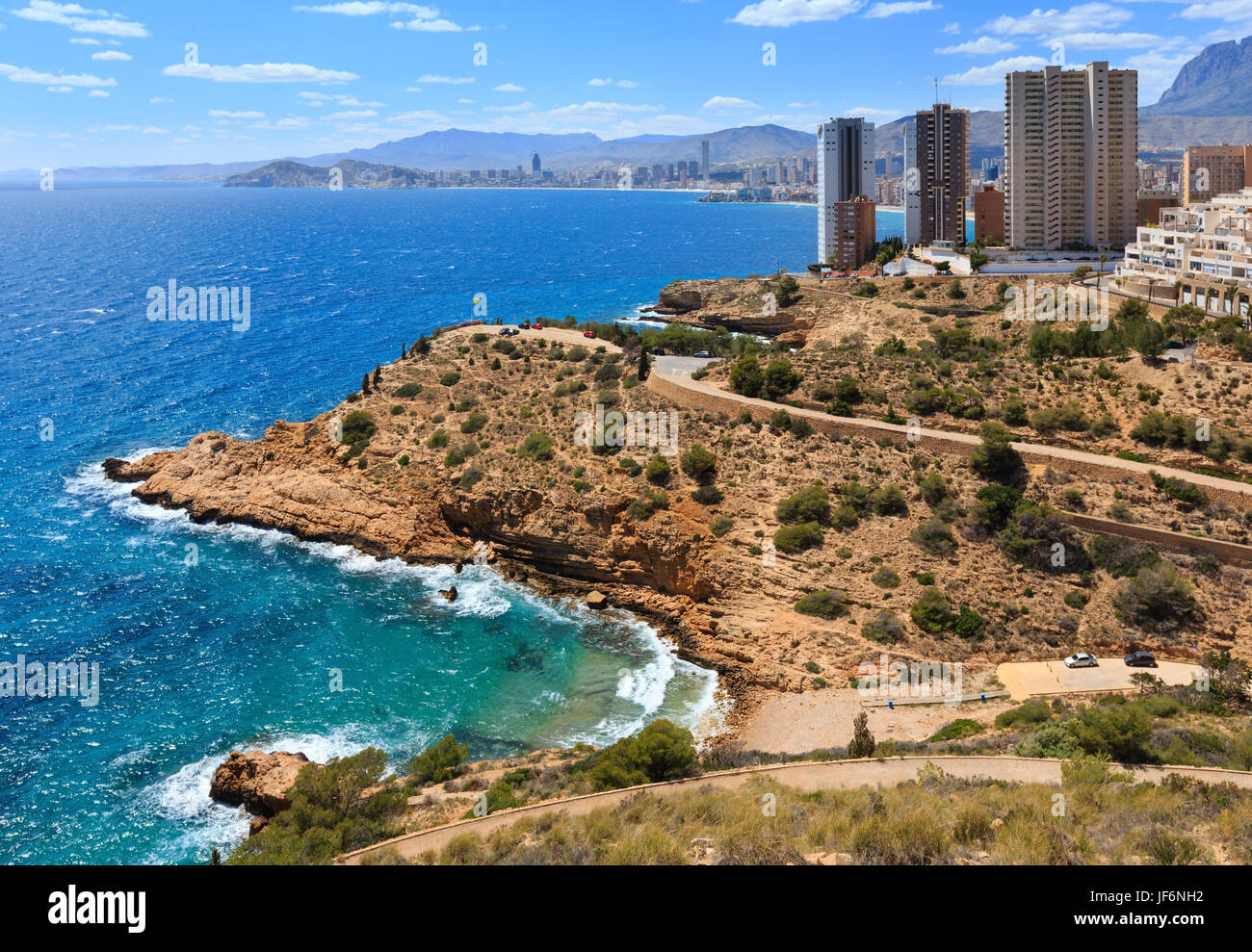 Benidorm city coast view (Spain Stock Photo - Alamy